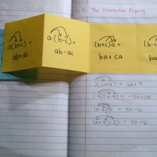 Distributive Property Foldable | Math = Love