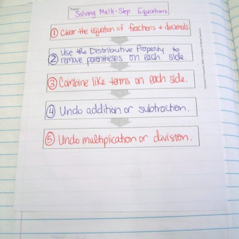 DO UNDO Method for Solving Equations Foldable | Math = Love