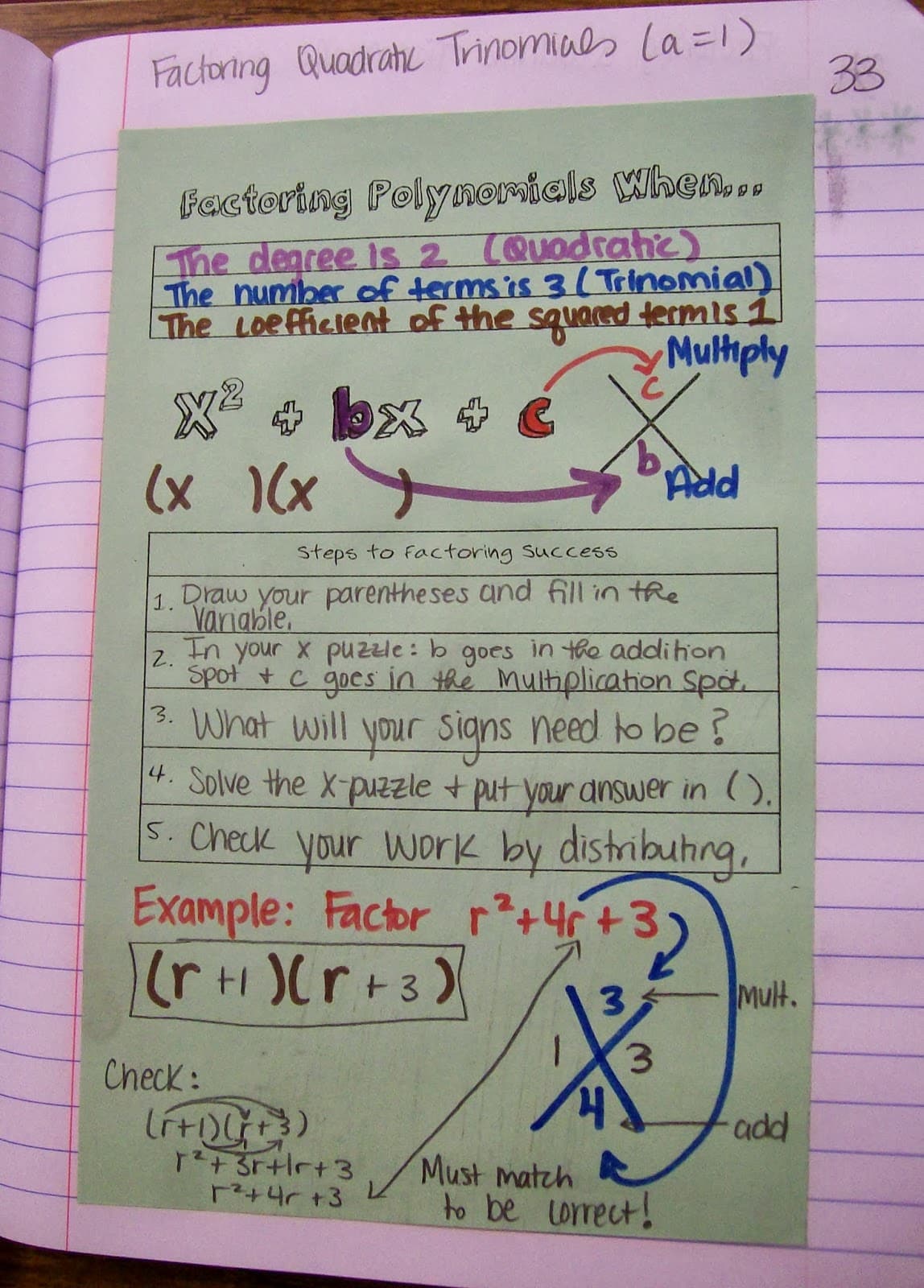 Algebra 2 INB Pages - Exponential Functions, Exponent Rules, and ...