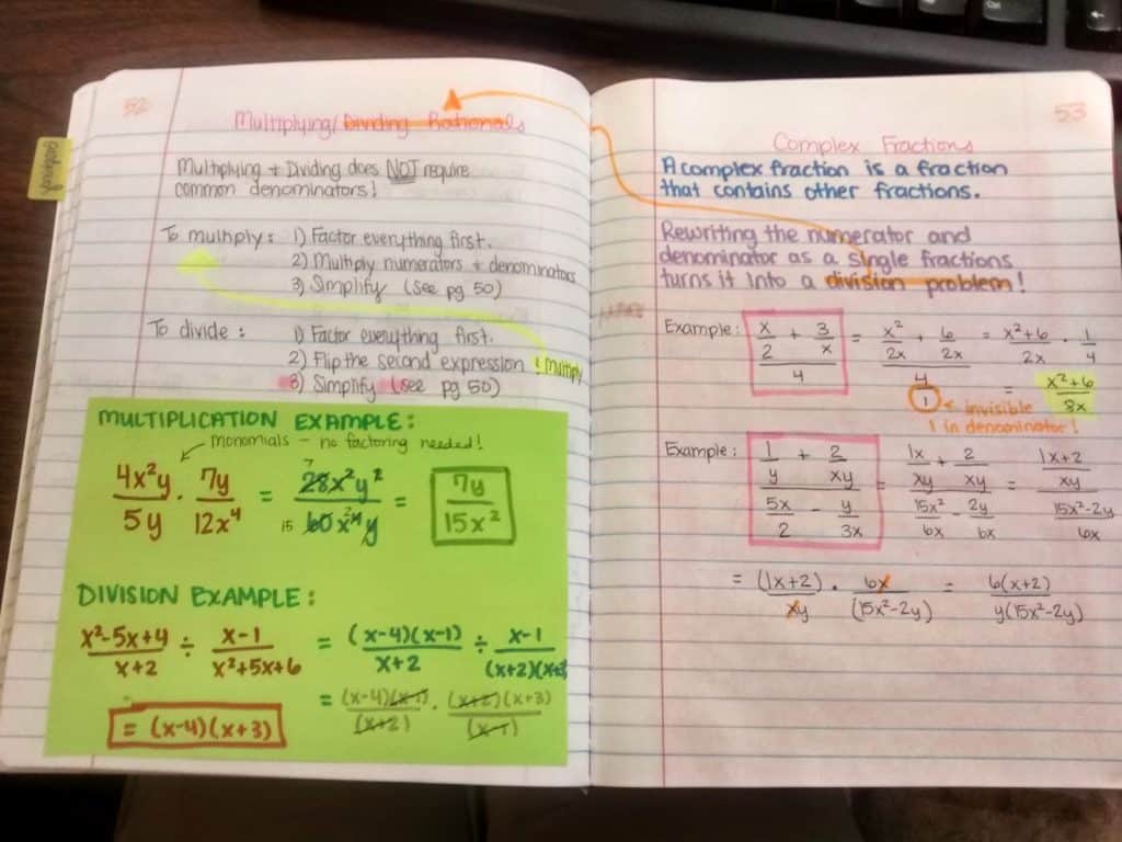 Finding Common Denominators of Rational Expressions Activity | Math = Love