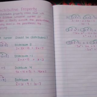 Distributive Property Foldable | Math = Love