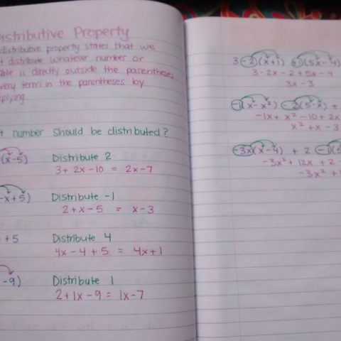 Distributive Property Foldable | Math = Love