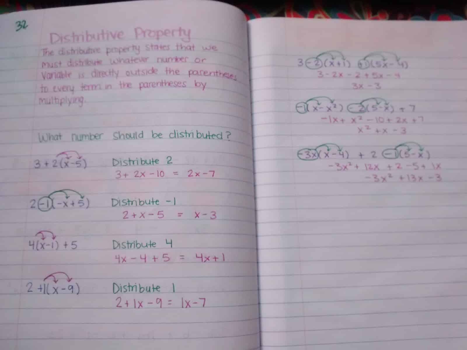 Reviewing The Distributive Property Math Love