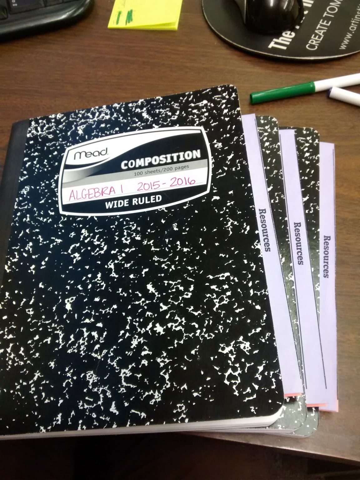 Interactive Notebook Resource Section | Math = Love
