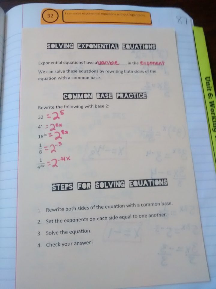 Translating Expressions Foldable | Math = Love