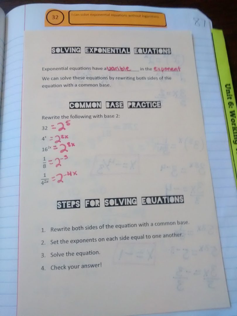 HOY VUX Foldable for Graphing Horizontal and Vertical Lines | Math = Love