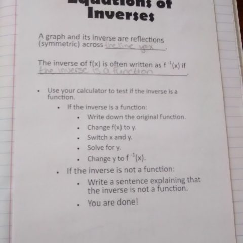 Sketching the Inverse of a Graph [TI-84 Steps] | Math = Love