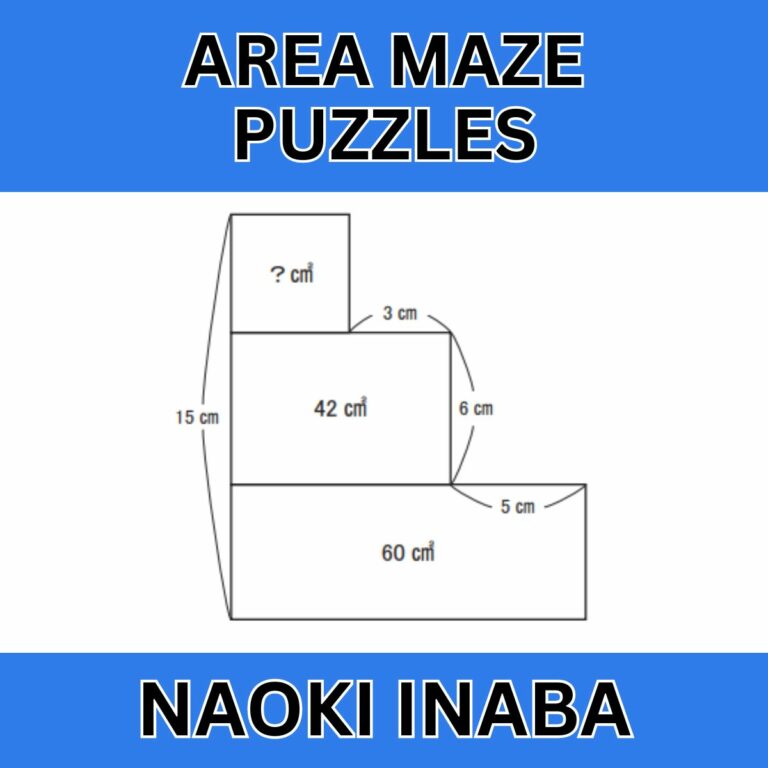 Area Maze Puzzles (Menseki Meiro) | Math = Love
