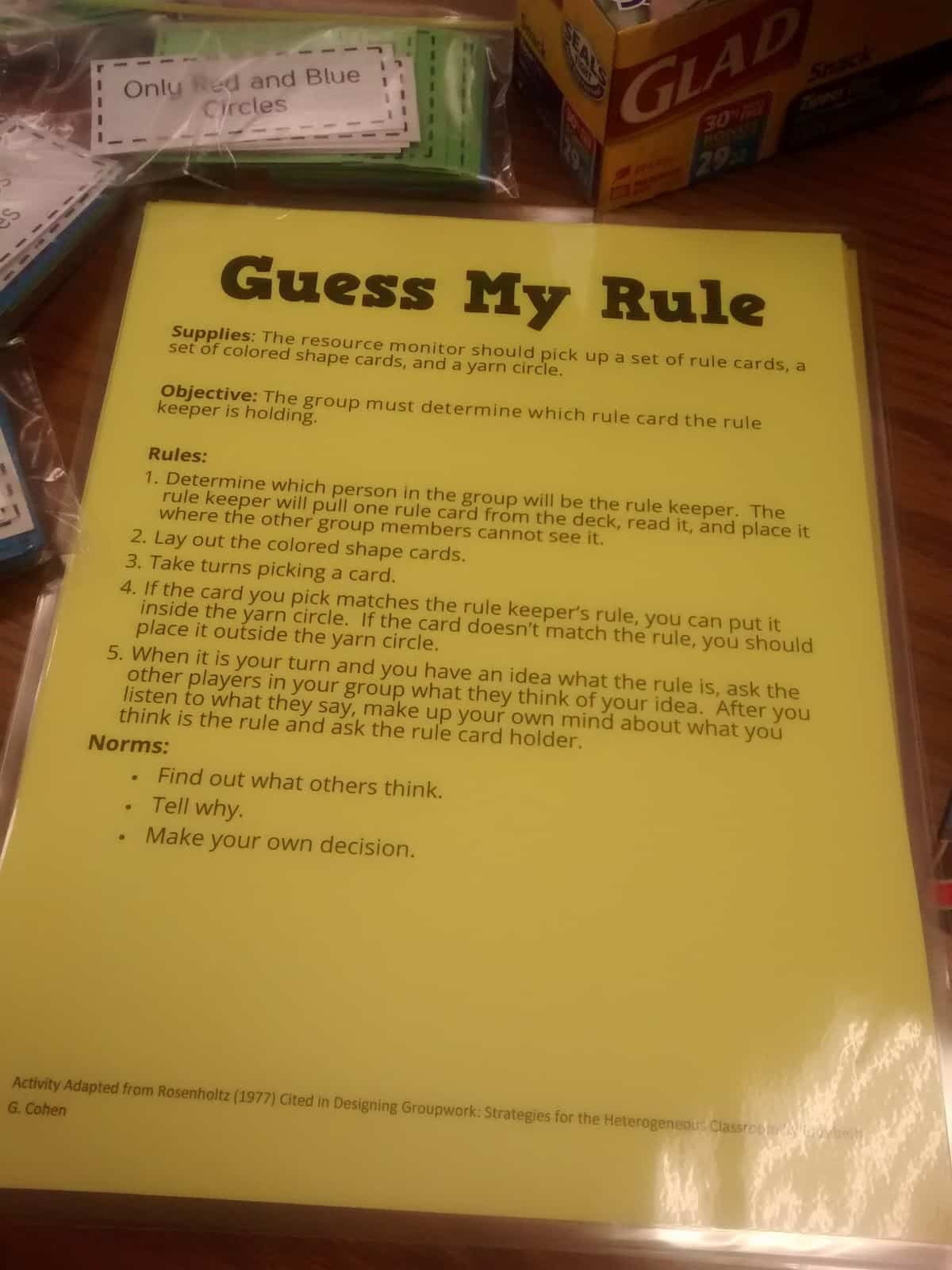 Guess My Rule | Math = Love