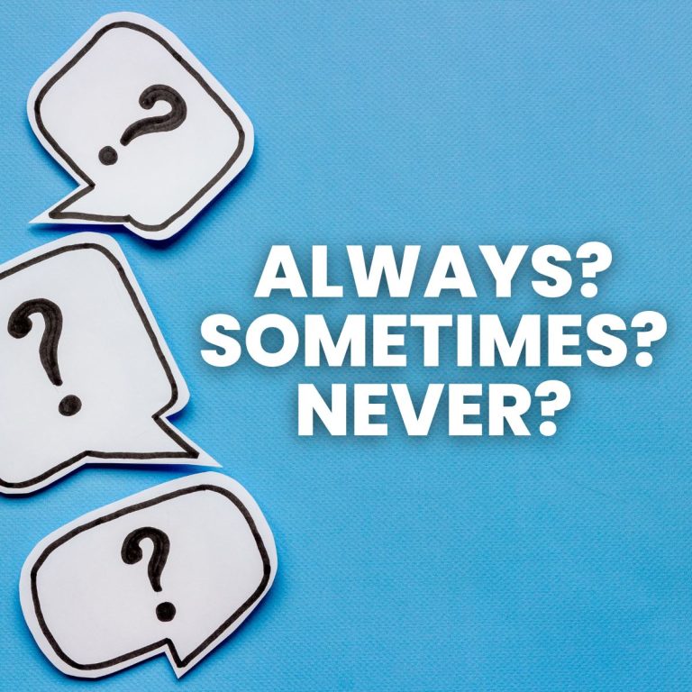 Always, Sometimes, or Never? Resources for Math Class | Math = Love