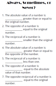 Guess the Age Activity for Introducing Absolute Value | Math = Love