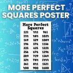 Perfect Squares and Perfect Cubes Posters | Math = Love