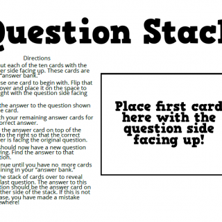 Question Stacks | Math = Love