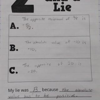 Two Truths and a Lie Template - Free PDF Download | Math = Love