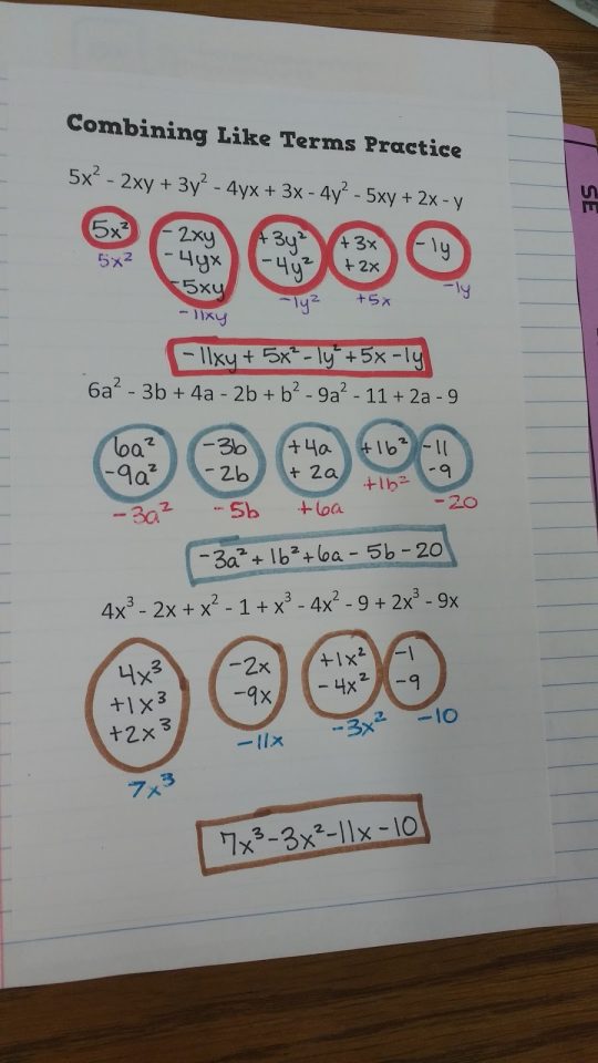 Two Truths and a Lie Combining Like Terms Activity | Math = Love