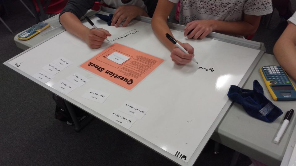 Factoring Quadratics Question Stack Activity Math Love