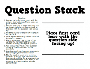 Factoring Quadratics Question Stack Activity | Math = Love