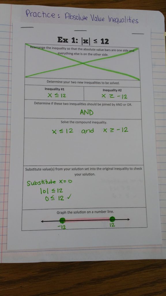 Leveled Practice Cards Activity for Absolute Value Equations | Math = Love