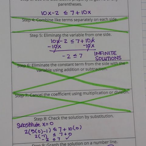 One Variable Inequalities Card Sort Activity | Math = Love