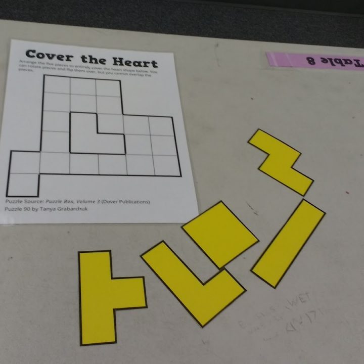 Printable Heart Tangram Puzzle | Math = Love