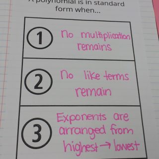 Multiplying Polynomials Using the Box Method Foldable | Math = Love
