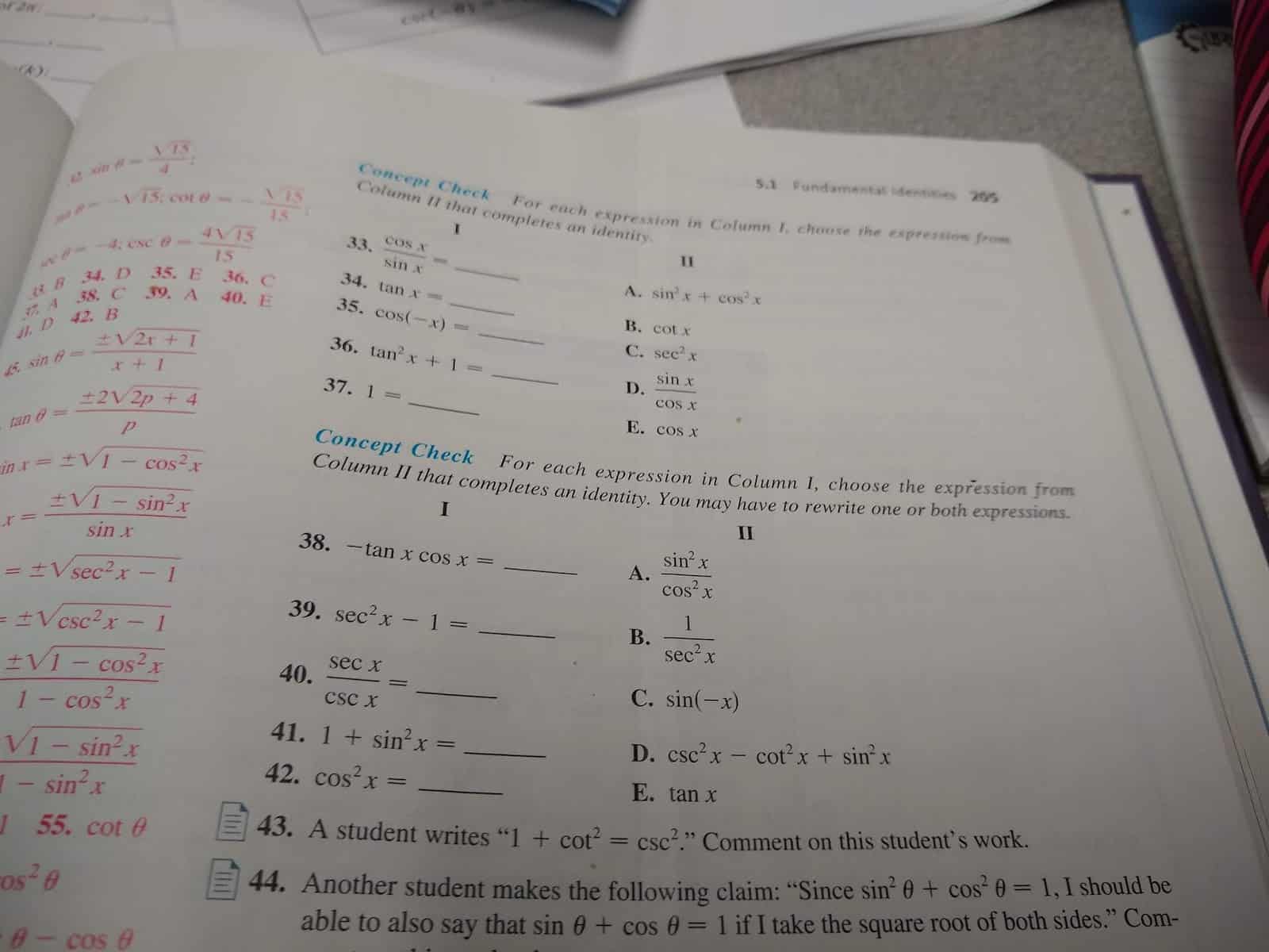Trig Identities Matching Activity | Math = Love