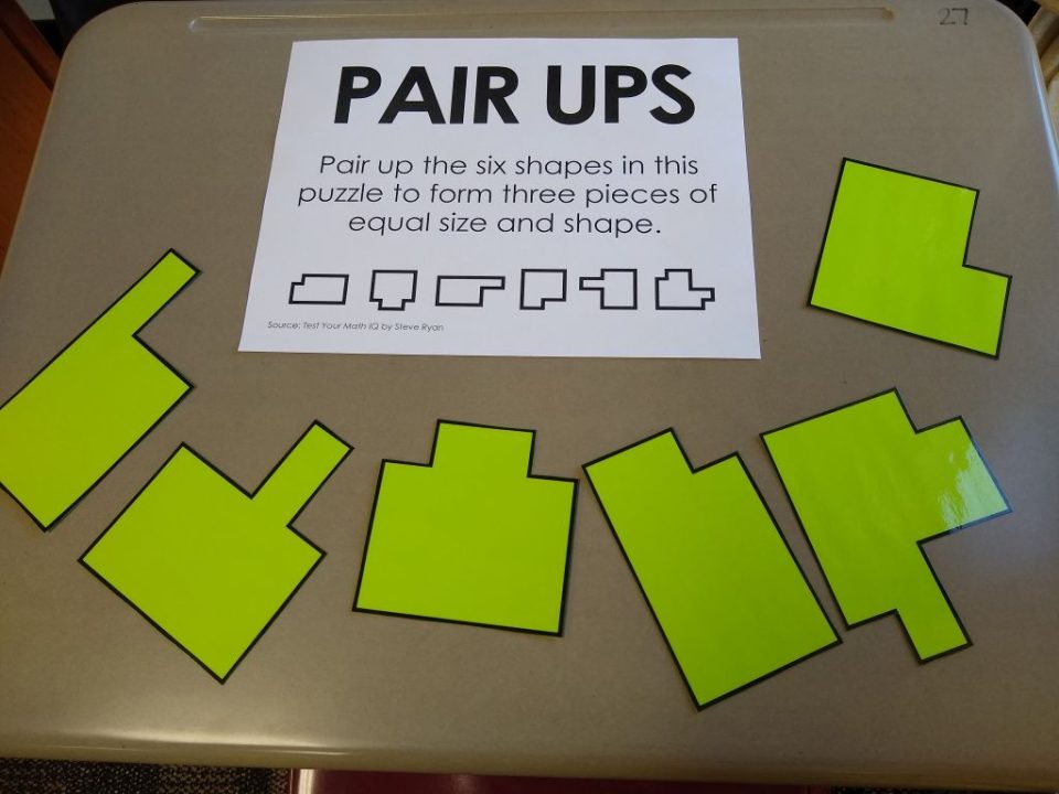 Pair Ups Puzzle | Math = Love