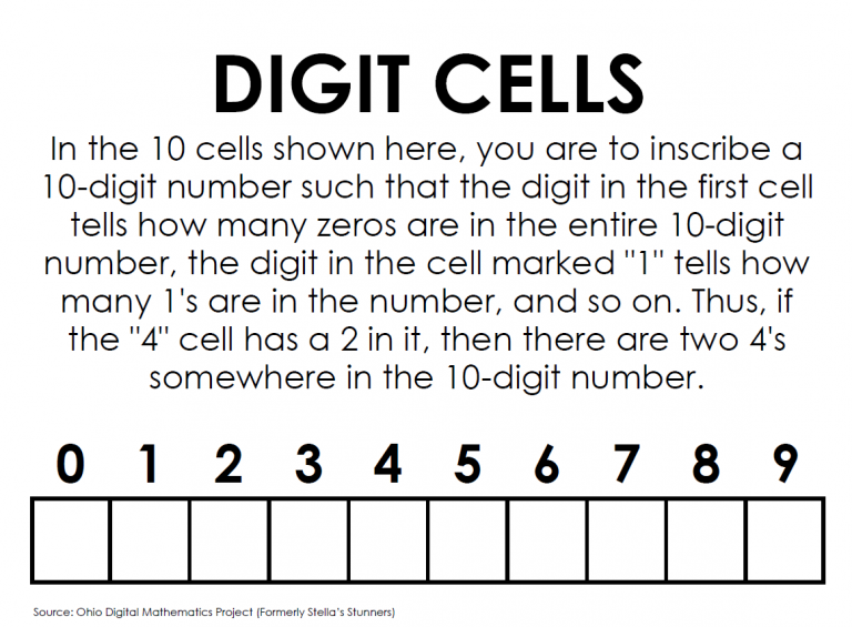 Digit Cells Puzzle | Math = Love