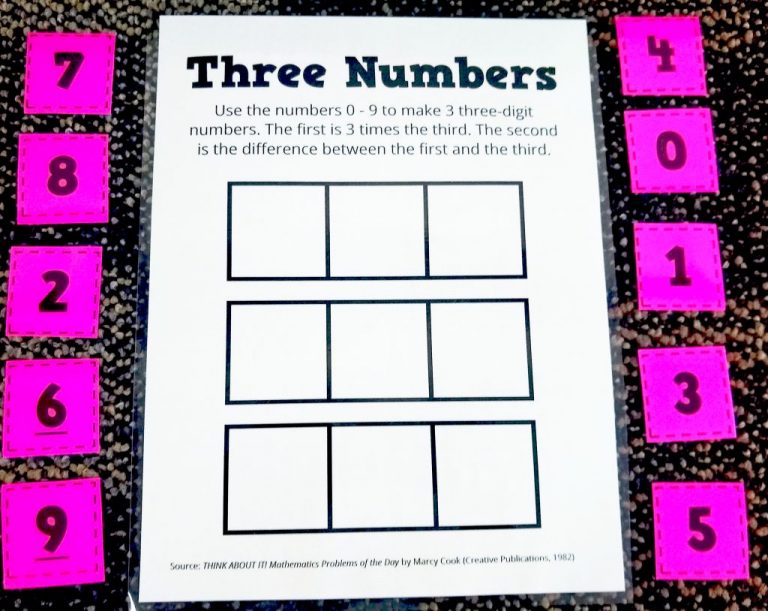 Three Numbers Puzzle | Math = Love