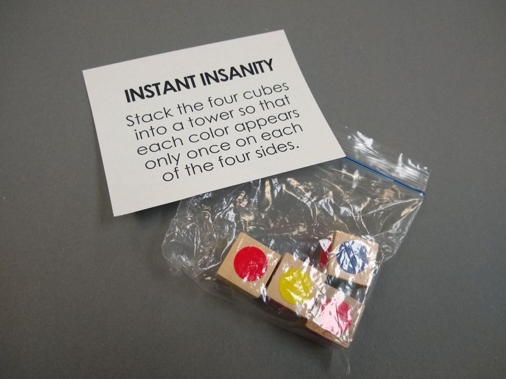 DIY Instant Insanity Puzzle | Math = Love