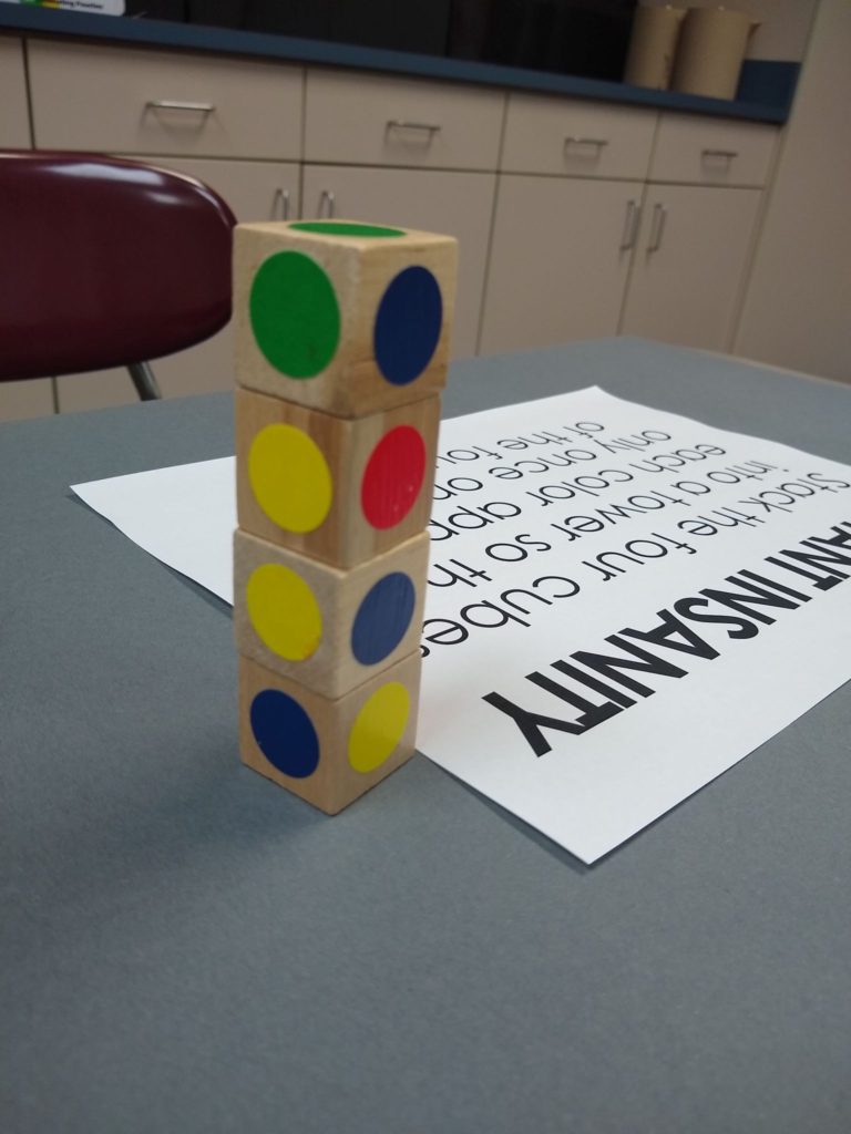 DIY Instant Insanity Puzzle | Math = Love