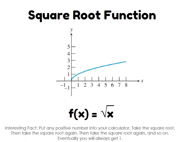 12 Basic Functions Posters Math Love