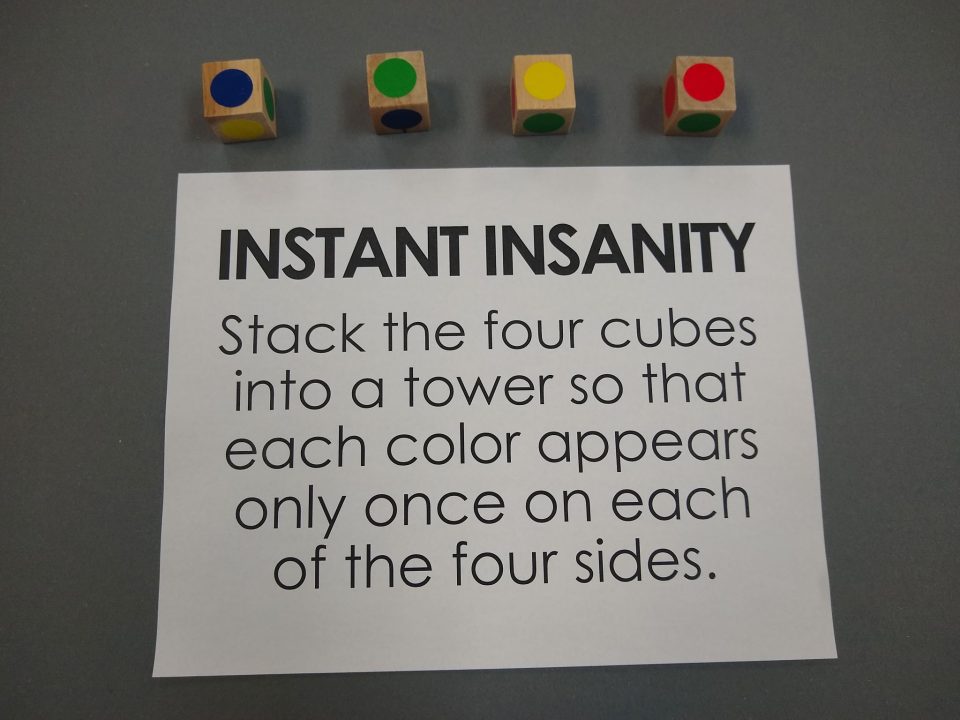 DIY Instant Insanity Puzzle | Math = Love
