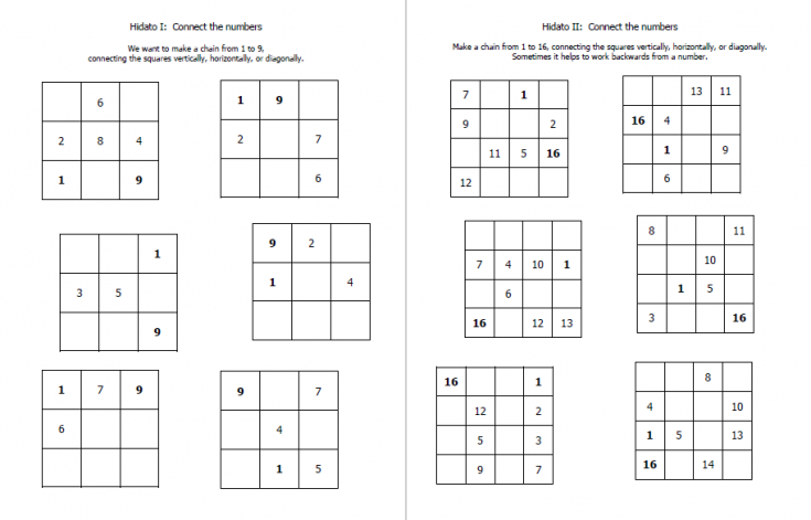 22 Free Printable Hidoku Puzzles (Free PDF Download)