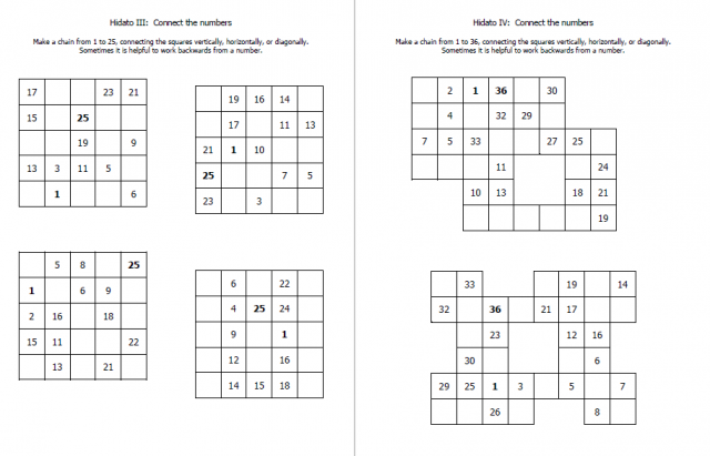 22 Free Printable Hidoku Puzzles (Free PDF Download)