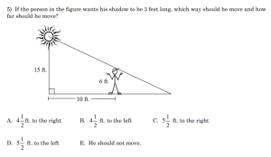 Shadows Task involving Similar Triangles | Math = Love