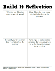 Build It Activity | Math = Love