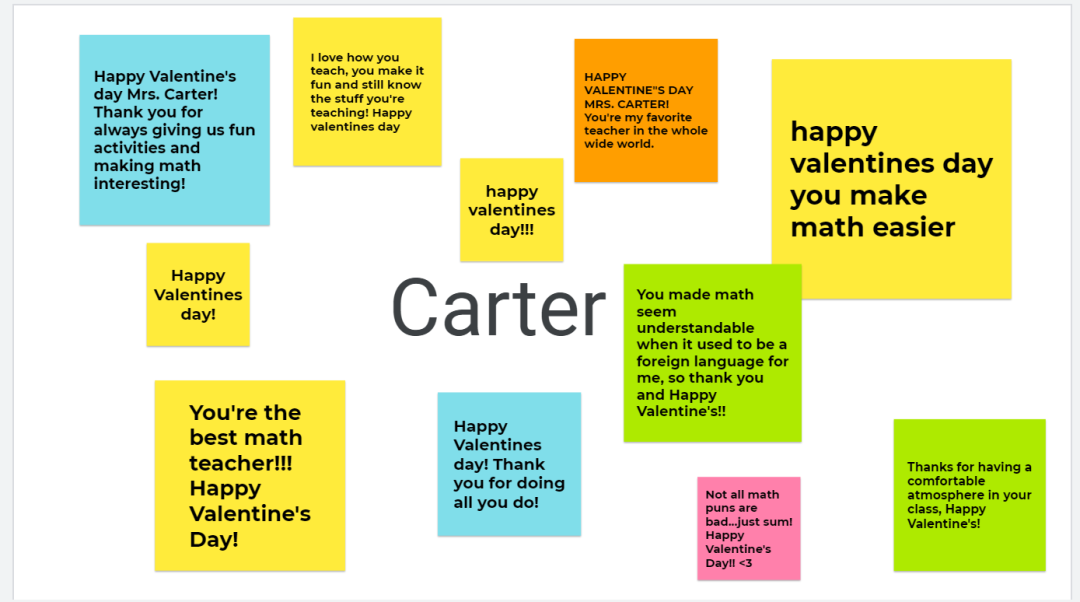 Valentine's Jamboard Activity | Math = Love