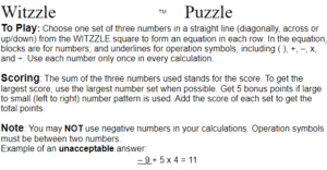 Witzzle Pro Math Game | Math = Love