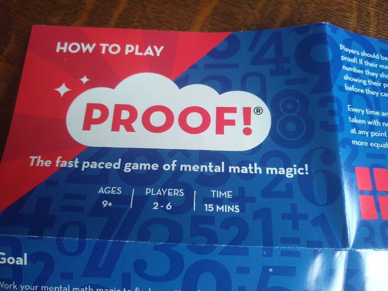 Proof! Math Game Review | Math = Love