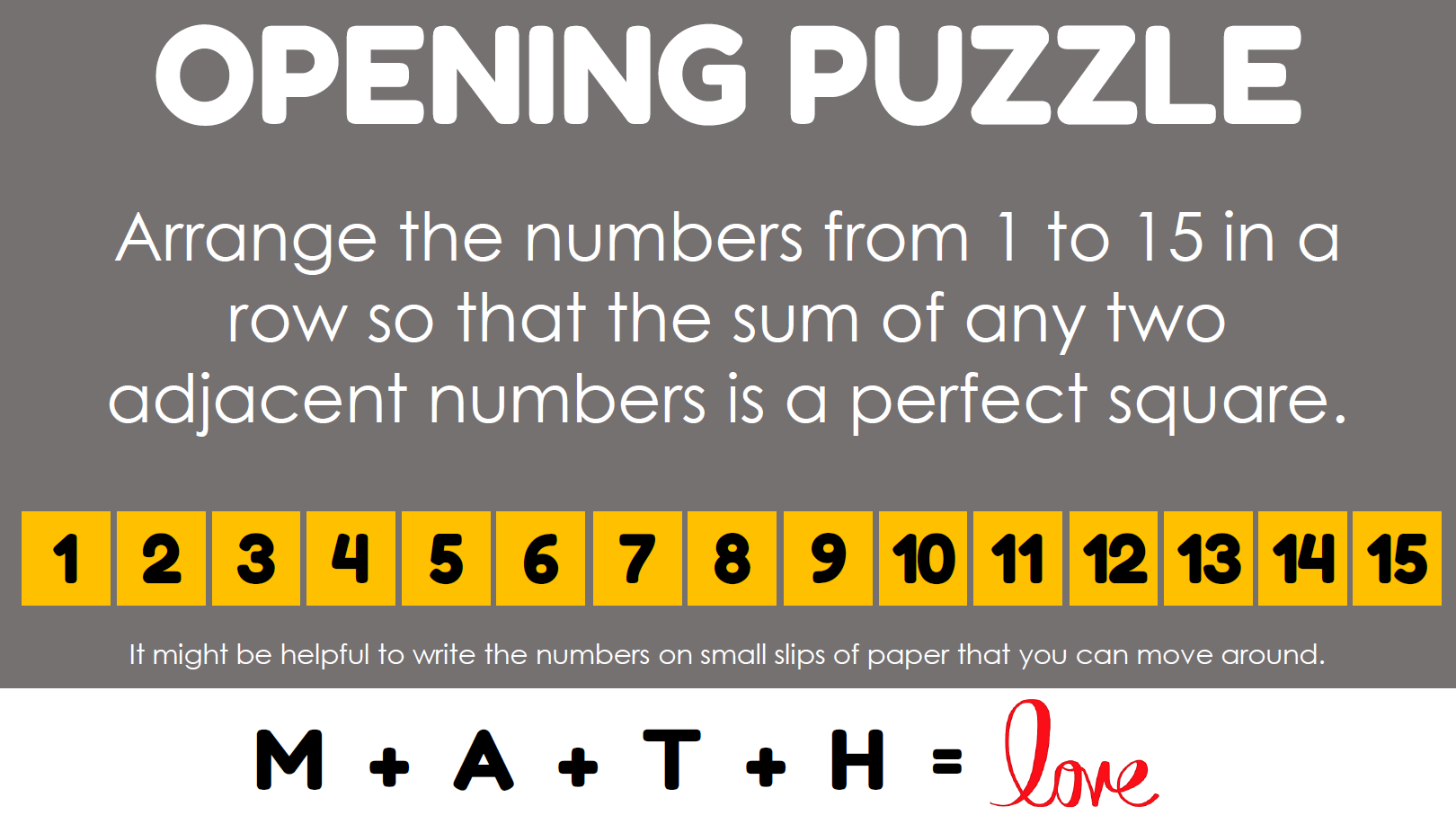 Notable Numbers - A Math Teachers' Circle Session on Happy Numbers and ...
