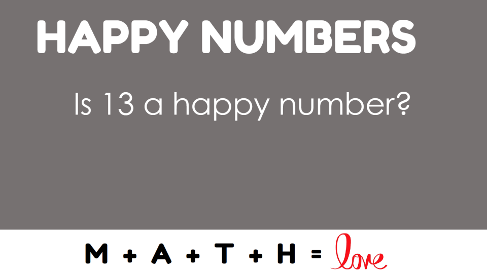 Notable Numbers - A Math Teachers' Circle Session on Happy Numbers and ...