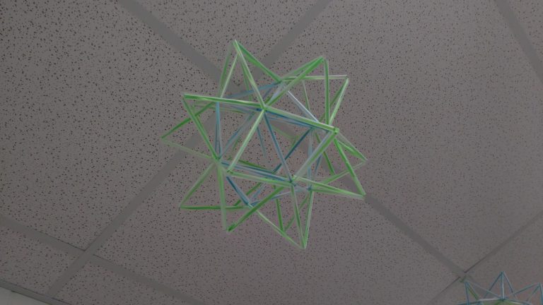 Stellated Icosahedron Straw Art | Math = Love