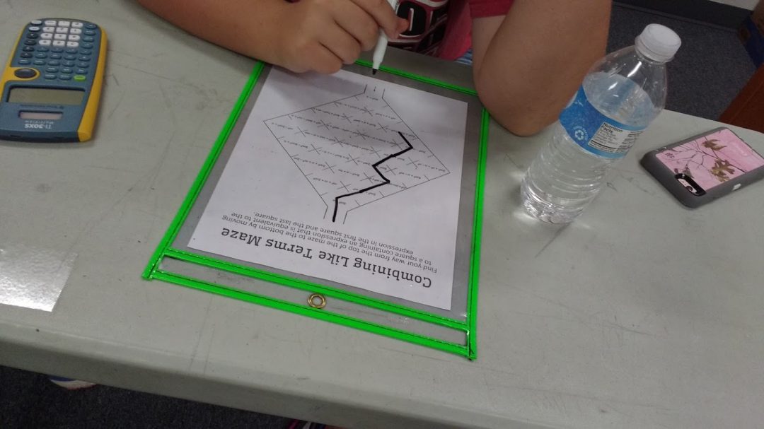 Combining Like Terms Maze Activity | Math = Love