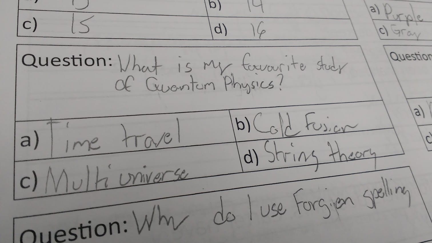 Getting to Know You Quiz | Math = Love