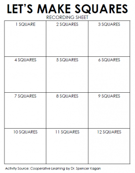 Let's Make Squares Activity | Math = Love