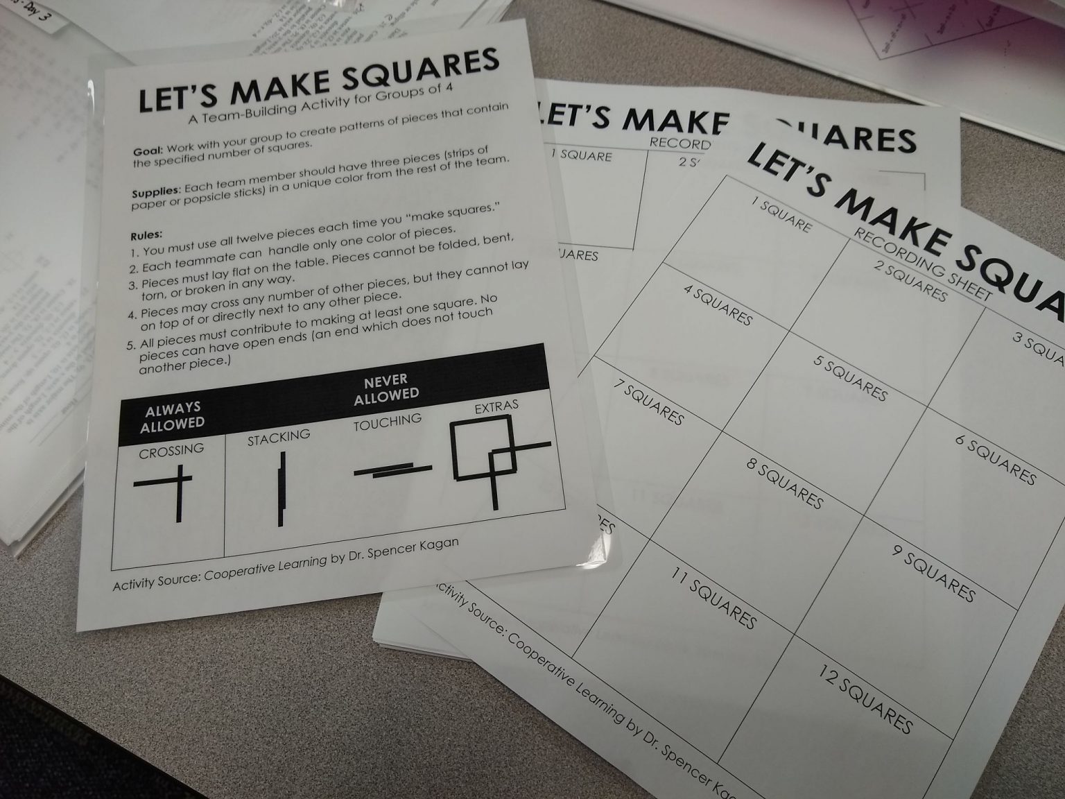 Let's Make Squares Activity | Math = Love