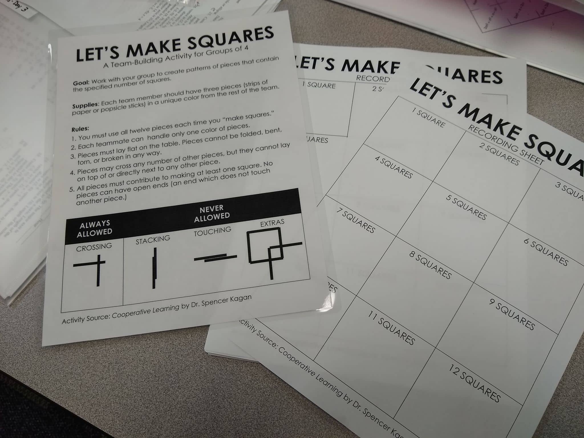 Let's Make Squares Activity | Math = Love