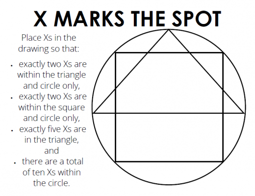 X Marks the Spot Puzzle | Math = Love