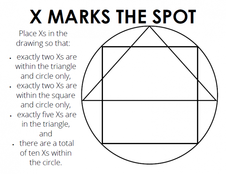X Marks the Spot Puzzle | Math = Love
